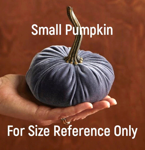Velvet Pumpkins, Luxe Brass Pumpkin - Gold - TheHolidayBarn.com