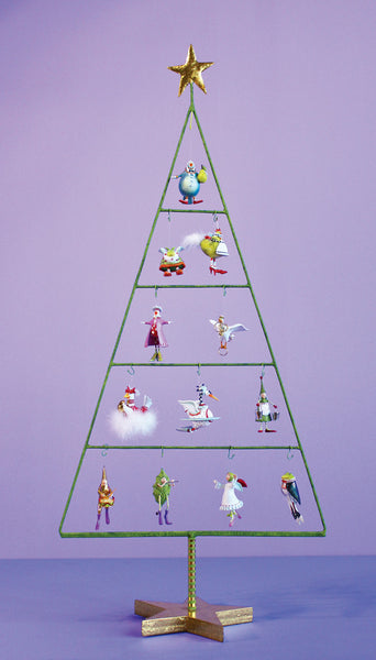 Patience Brewster 12 Days of Christmas Mini Ornament Set and Tree ...