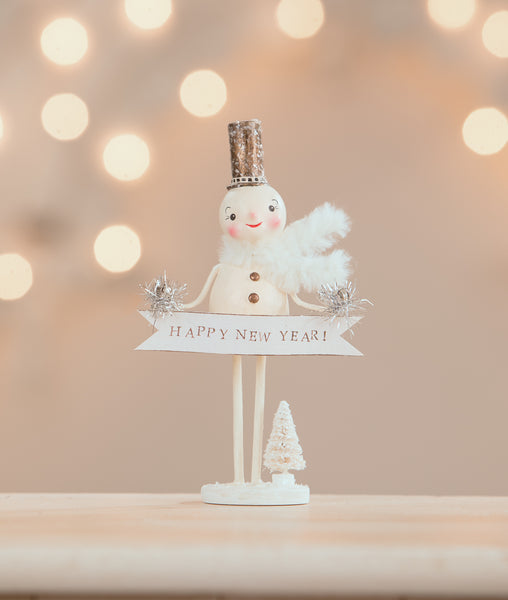 Happy New Year Snowman - TheHolidayBarn.com