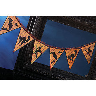 Halloween Pennant Garland - TheHolidayBarn.com