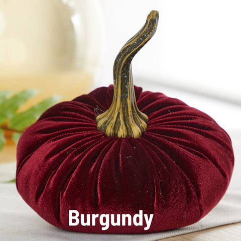 Velvet Pumpkins - TheHolidayBarn.com