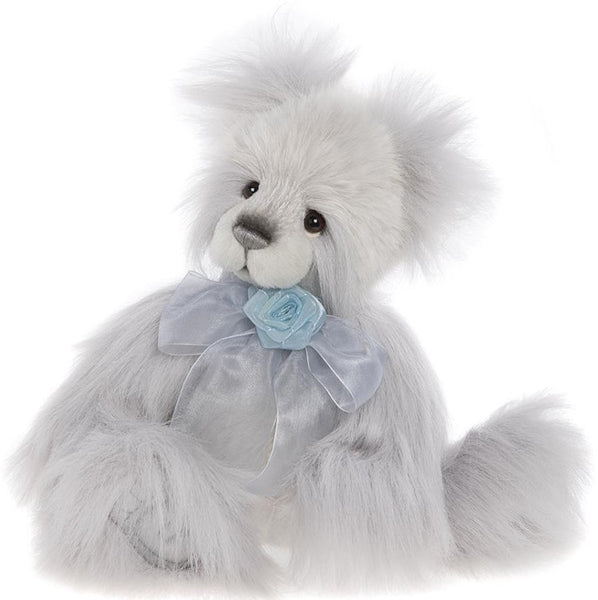 Charlie Bears Garden Party Bear | Gray Teddy Bear - TheHolidayBarn.com