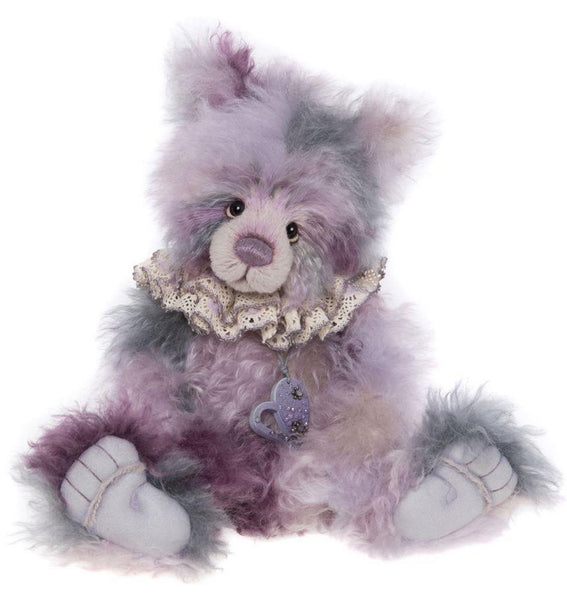 Charlie Bears Rococo Teddy Bear with Purple & Lavender Fur ...