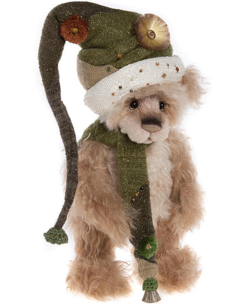 Charlie Bears Wilbur Teddy Bear with Hat & Scarf - Bear that can stand ...