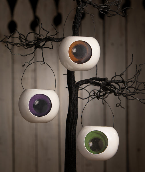 Orange Eyeball Bucket | Bethany Lowe Halloween Decorations ...