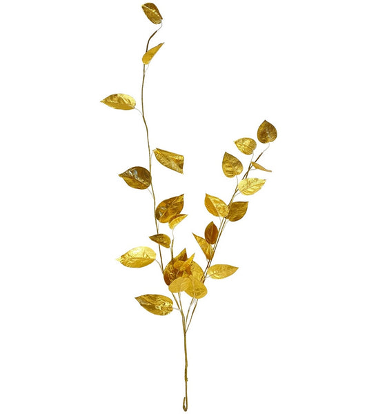 Gold Leaf Spray | Jim Marvin Christmas Decorations - TheHolidayBarn.com