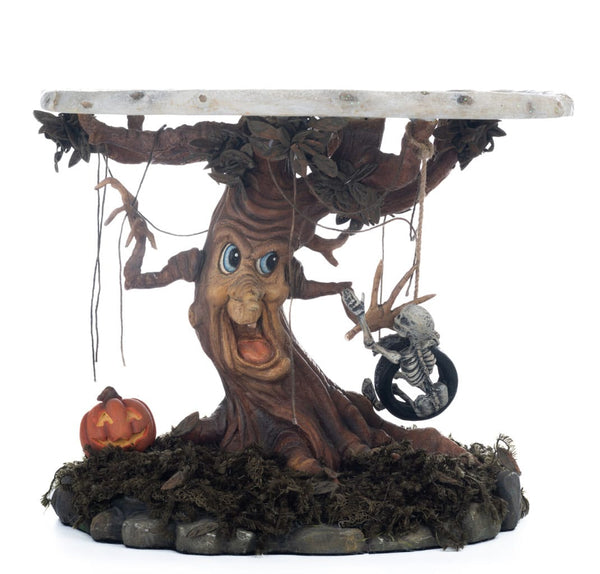 Halloween Hollow Haunted Tree Cake Stand Plate Katherine's Collection ...