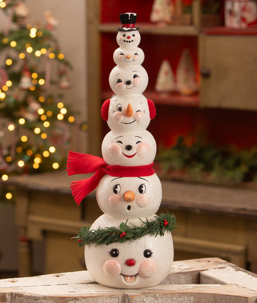 Happy Snowman Stack |Bethany Lowe Christmas | Cute Holiday Decorations ...