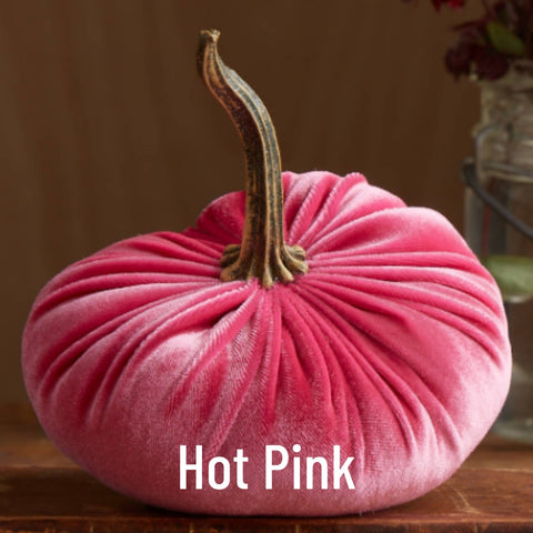 Velvet Pumpkins - TheHolidayBarn.com