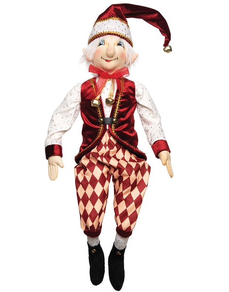 Harley Elf | Joe Spencer Christmas Elves & Cloth Dolls - TheHolidayBarn.com