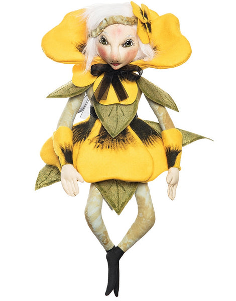 Paulina Pansy Doll by Joe Spencer | Yellow Flower Girl - Spring Dolls ...