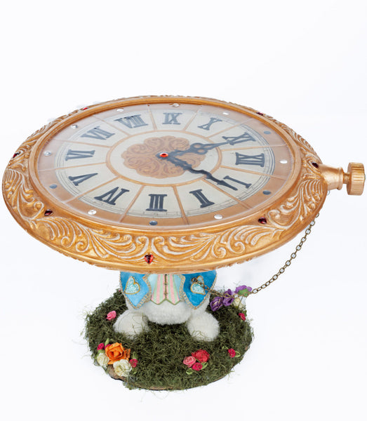 White Rabbit Pocket Watch Cake Plate | Katherine's Collection Easter ...