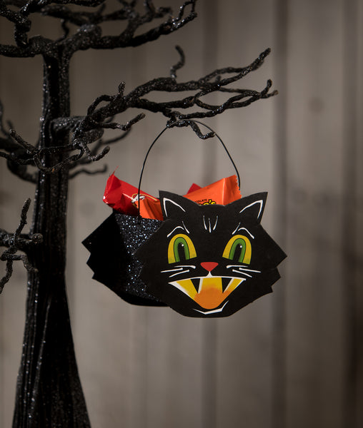 Mr. Cool Cat Bucket Mini | Retro Halloween Decorations | Bethany Lowe ...