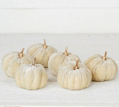 Velvet Pumpkins - TheHolidayBarn.com