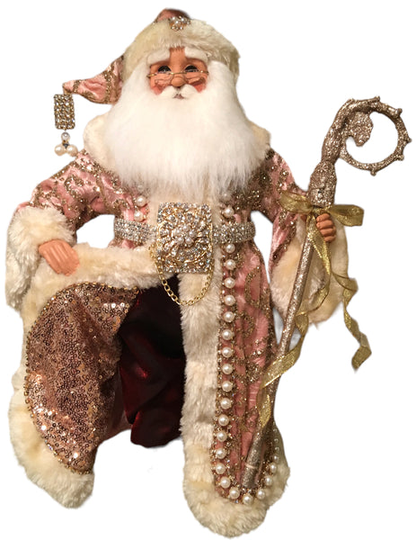Elegant Pink Santa | Karen Didion Victorian Elegance Santa Claus ...