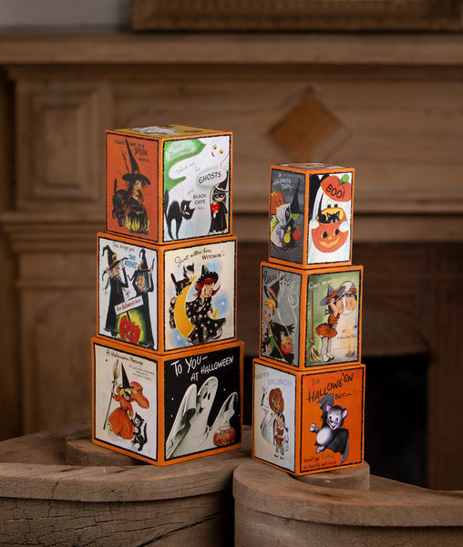 Retro Halloween Blocks with 30 Vintage Halloween Images | Bethany Lowe ...