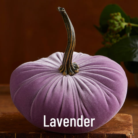 Velvet Pumpkins - TheHolidayBarn.com