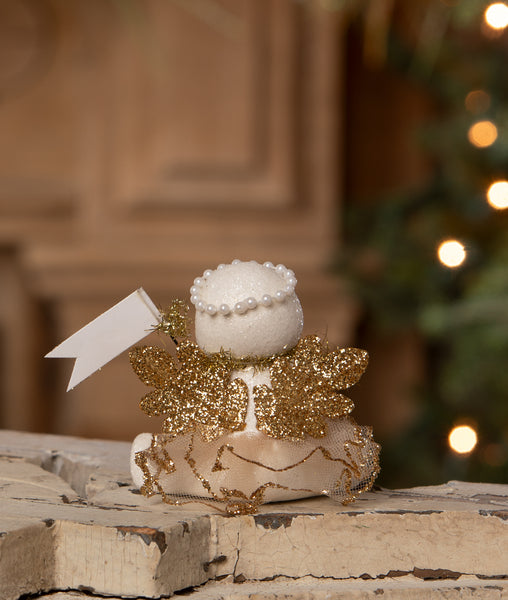 Wish Upon a Star Snow Angel | Snowman Angel Figurine with Gold Wings ...