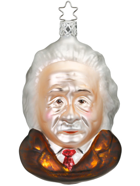 Albert Einstein Ornament | Glass Christmas Ornaments | Inge Glass ...