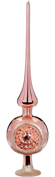 Pink Blossom Reflections Finial Tree Topper | Christmas Tree Finials ...