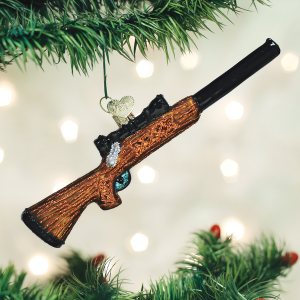 Hunting Rifle Ornament - Christmas Ornament - TheHolidayBarn.com