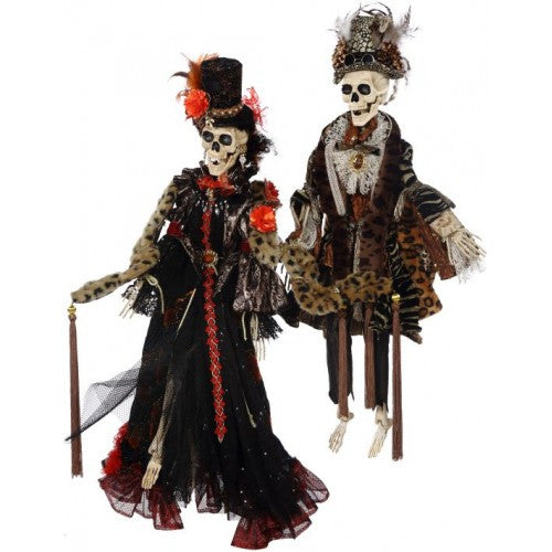 Mr & Mrs Haute Couture Skeleton Couple | Mark Roberts Halloween ...