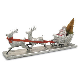 Santa's Silver Sleigh - TheHolidayBarn.com