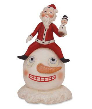 Santa and Snowman Friends Alan Cunningham - TheHolidayBarn.com