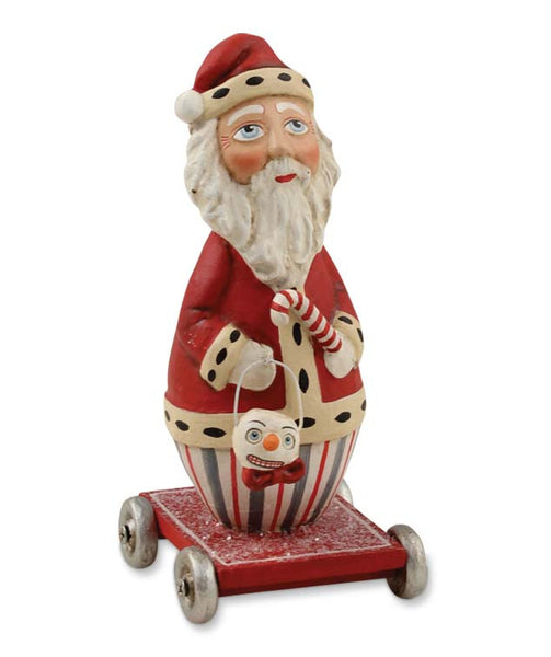 Rolling Roly Poly Santa | Allen Cunningham - TheHolidayBarn.com