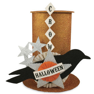 Crow Top Hat Container - TheHolidayBarn.com
