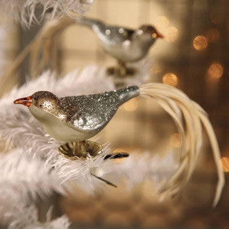 Vintage Glass Bird Clip | Bethany Lowe - TheHolidayBarn.com