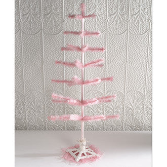 Pink Feather Tree 36" - TheHolidayBarn.com