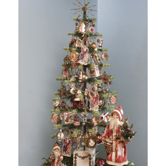 Green Variegated Feather Tree 48" - TheHolidayBarn.com