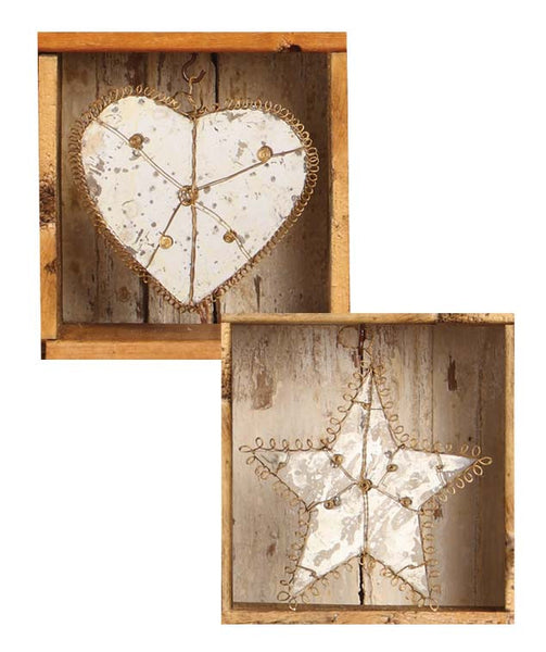 Wire Wrapped Mirror Ornaments - TheHolidayBarn.com