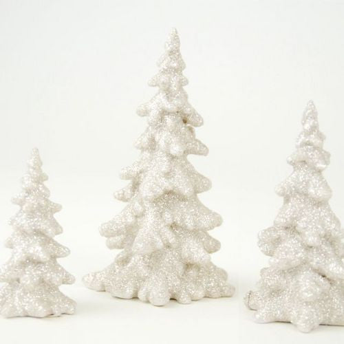 Champagne Glitter Trees | Christmas Decorations - TheHolidayBarn.com