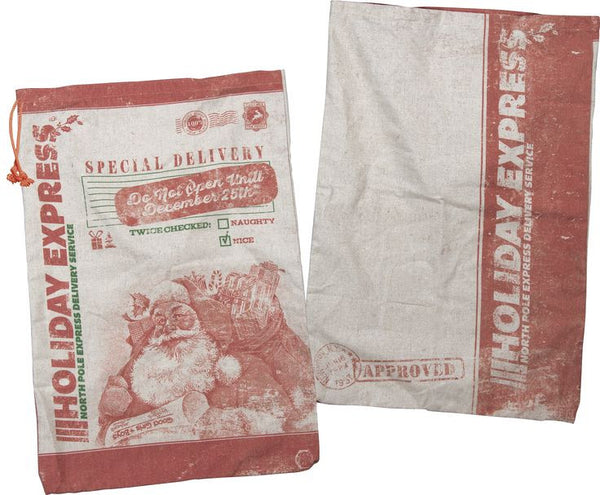 Special Delivery Santa Sack | Holiday Express Santa Bg - TheHolidayBarn.com