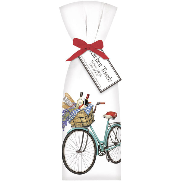 French Market Bicycle Flour Sack Towels Mary Lake-Thompson ...