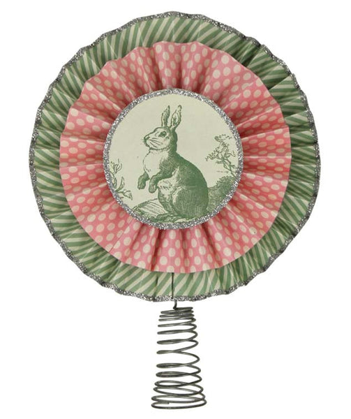 Easter Rosette Feather Tree Topper - TheHolidayBarn.com