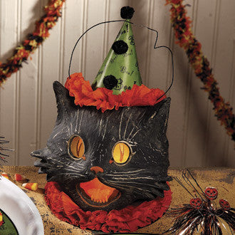 Sassy Cat Candy Container | Vintage Style Halloween Container ...