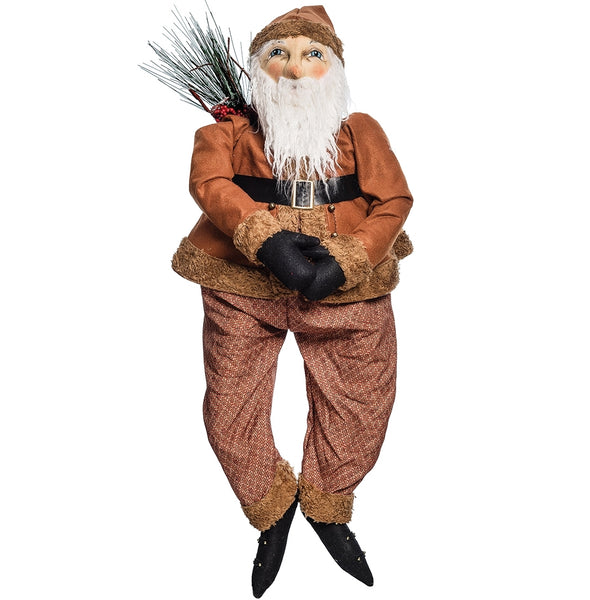 Joe Spencer Abraham Santa Doll - TheHolidayBarn.com