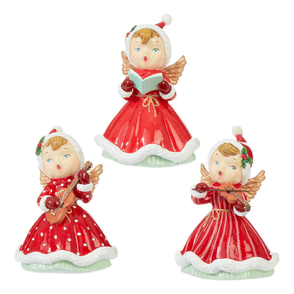 Retro Caroling Angels - TheHolidayBarn.com