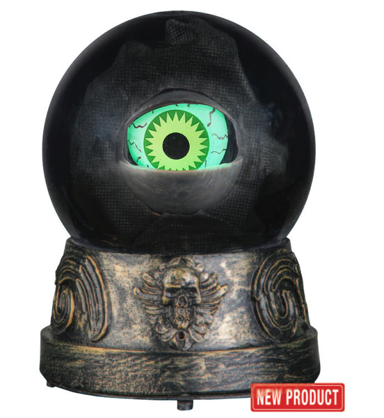 Animated Eyeball in Crystal Ball Prop | Speaking Eye Halloween Props ...
