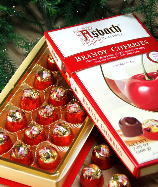 Asbach Brandy Cherries, Dark Chocolate Covered - TheHolidayBarn.com