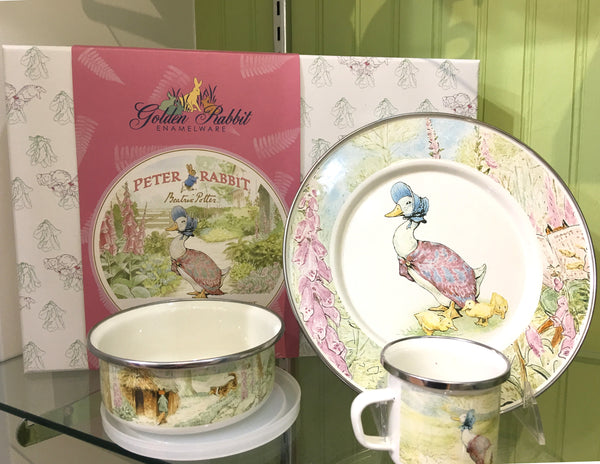 Beatrix Potter Jemima Puddle-Duck Enamelware Children's Set - Dishes ...