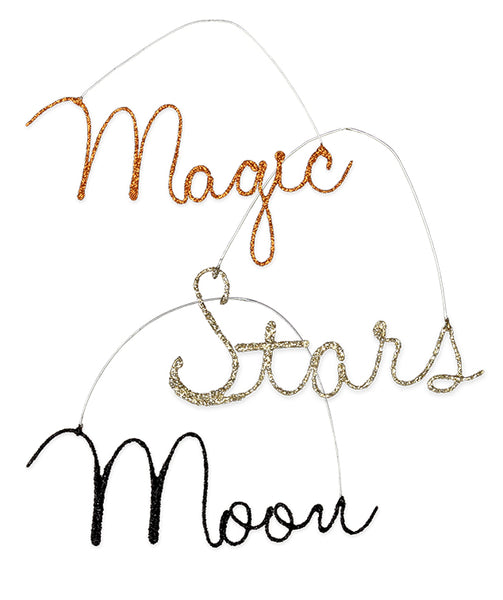 Magic Halloween Cursive Word Ornaments | Bethany Lowe - TheHolidayBarn.com