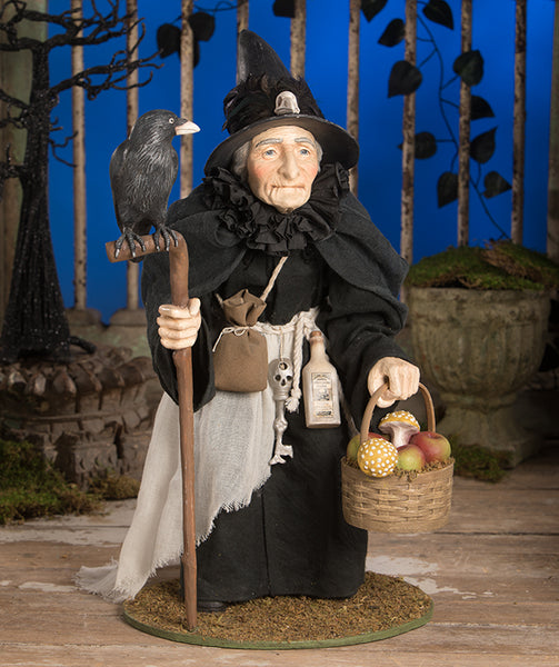 Bethany Lowe Raven Witch | Halloween Witches - TheHolidayBarn.com