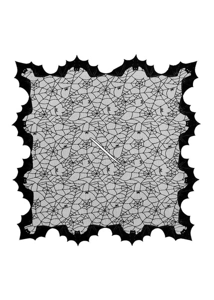 Black Lace Spider Web & Bat Poncho | Vampire Witch Costume Accessory ...