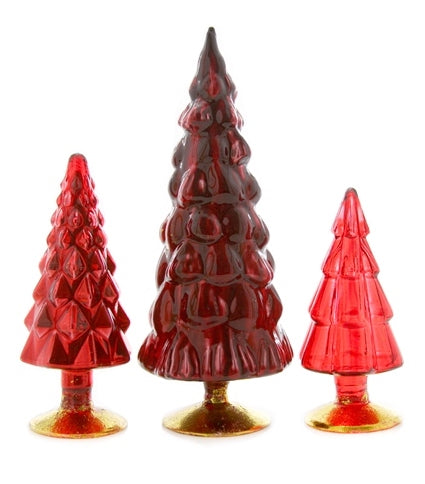 Red Candy Glass Trees | Unique Christmas Decorations - TheHolidayBarn.com
