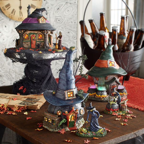 Toad & Frogs Witchcraft Haunt House | Witch Hat Shaped Halloween House ...