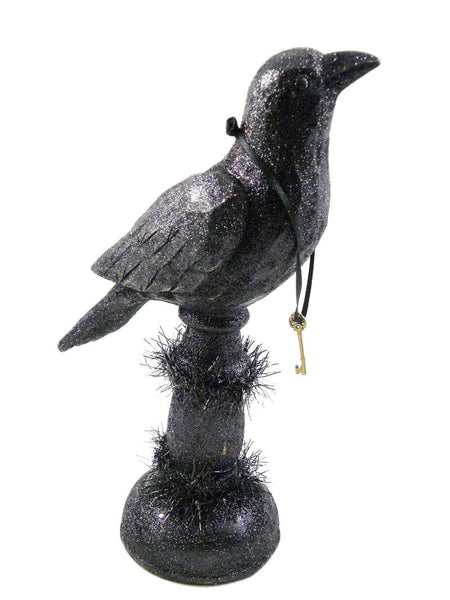 Crow with Key Finial - TheHolidayBarn.com